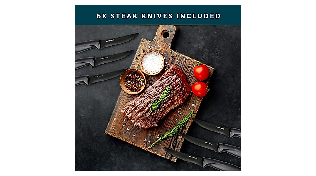Home Hero 17-Piece Kitchen Knife Set | Ultra-Sharp & Durable Blades