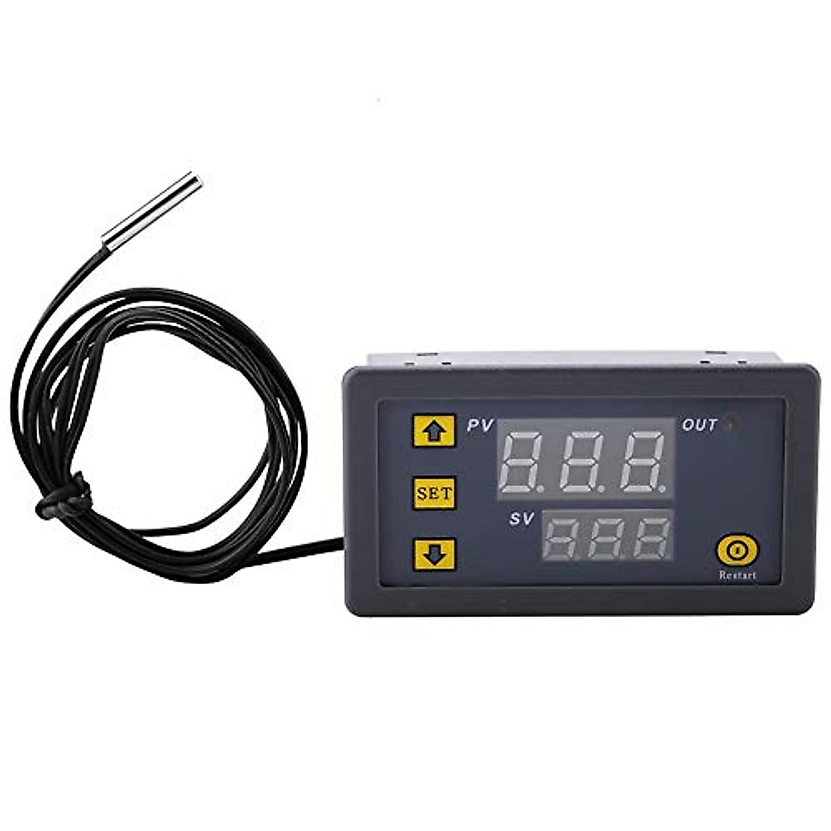W3230 Digital Temperature Controller, Digital Thermostat, DC 12V 24V 220V LED Thermostat Switch Sensor Meter, Greenhouse Accessories (12V)