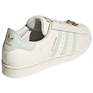 Adidas Woman's Superstar W, Cloud White/Linen Green, 6.5 M