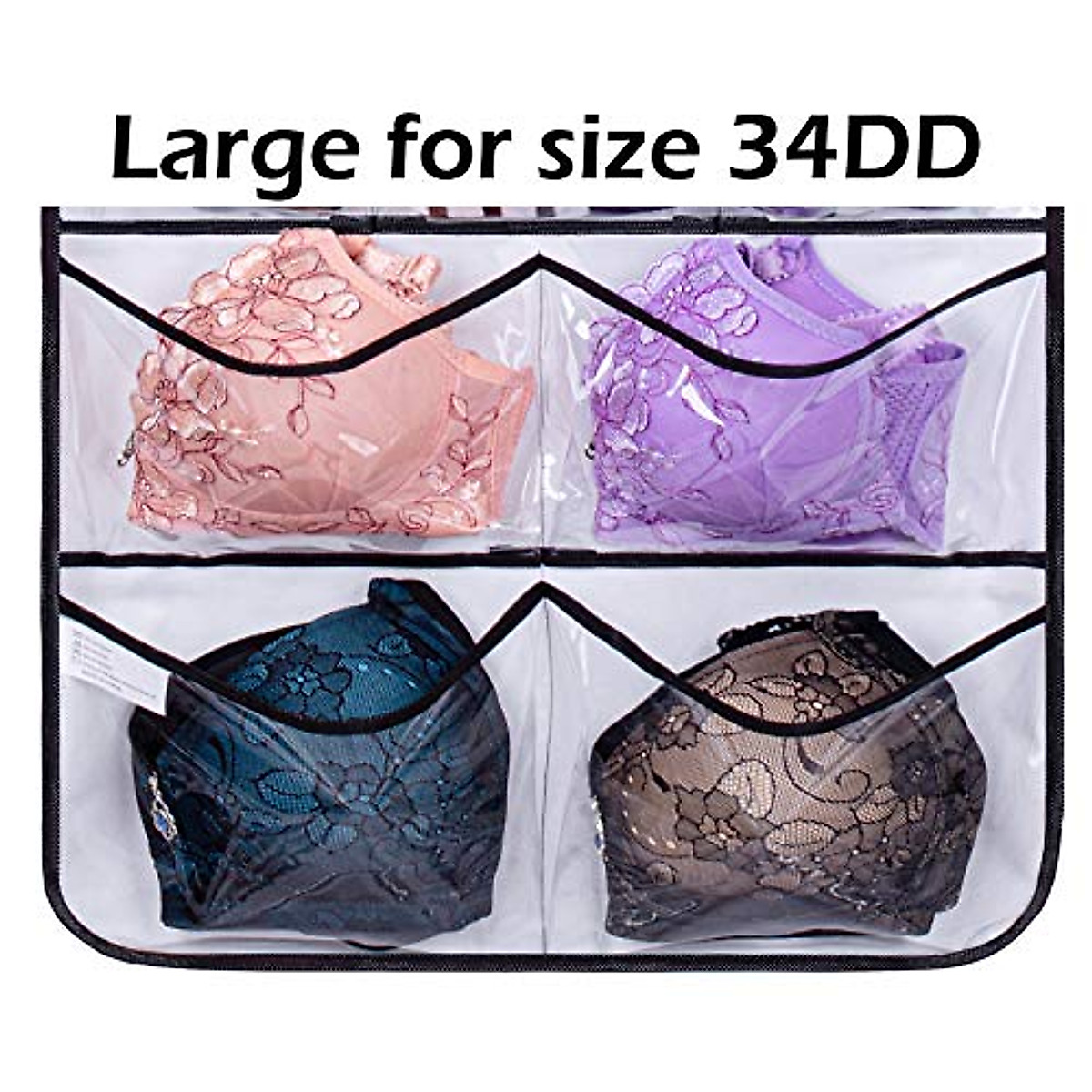 Misslo Hanging Closet Dual-Sided Organizers, 42 Pockets, 38.5 by 17.75-Inch