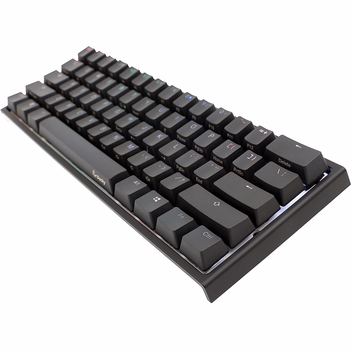 Ducky ONE 2 Mini Gaming Tastatur, MX-Silent-Red, RGB-LED, Schwarz (US)