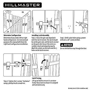 HILLMASTER Sturdy 6" Farm Flip Fence Gate Latch, Barn Door Lock Flip Latch Hardware, Rustic Gate Lock for Cabinet, Shed, Sliding Doors, Matte Black