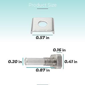 GRONGU Shower Door Pivot Pin Kit for Pivot Shower Doors, Stainless Steel Framed Pivot Shower Door Parts with Hex-Nut and Washer, Shower Door Pivot Replacement Parts