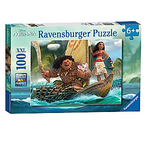 Ravensburger Disney Moana One Ocean One Heart - 100 Piece Jigsaw Puzzle for Kids | Unique Piece Design | Promotes Problem Solving Skills | Family-Friendly Fun | Sustainable and Durable
