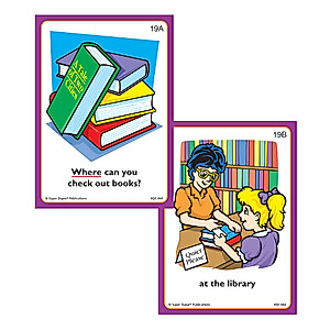 Super Duper Publications | Ask and Answer® Where Questions Fun Deck | Communication and Language Processing Skills Flash Cards | Educational Learning Materials for Children