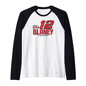 NASCAR - Ryan Blaney - Carbon Fiber Raglan Baseball Tee
