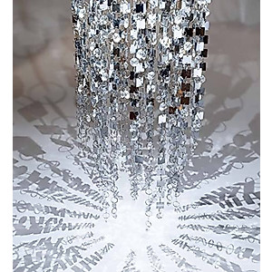 Wind & Weather 12-Inch Diameter by 29.5-Inch High Star-Shaped Mirrored Outdoor Chandelier with Solar Lights Powered by Discreet Solar Panel in Top with 9-Inch Long Hanging Chain Included