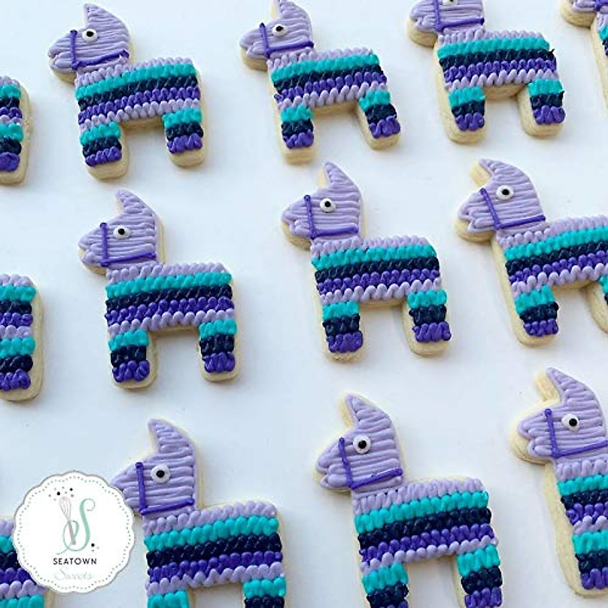 Fiesta Piñata Mexican Cinco de Mayo Cookie Cutter 9 Piece Set from The Cookie Cutter Shop - Sombrero, Maraca, Chili Pepper, Cactus, Guitar Cookie Cutters – Tin Plated Steel Cookie Cutters