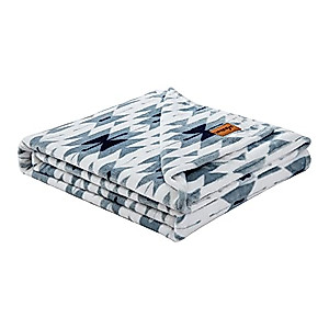 Wrangler - Throw Blanket, Ultra Soft Plush Fleece Blanket (Navajo Blue, Oversized Throw) 50 x 70