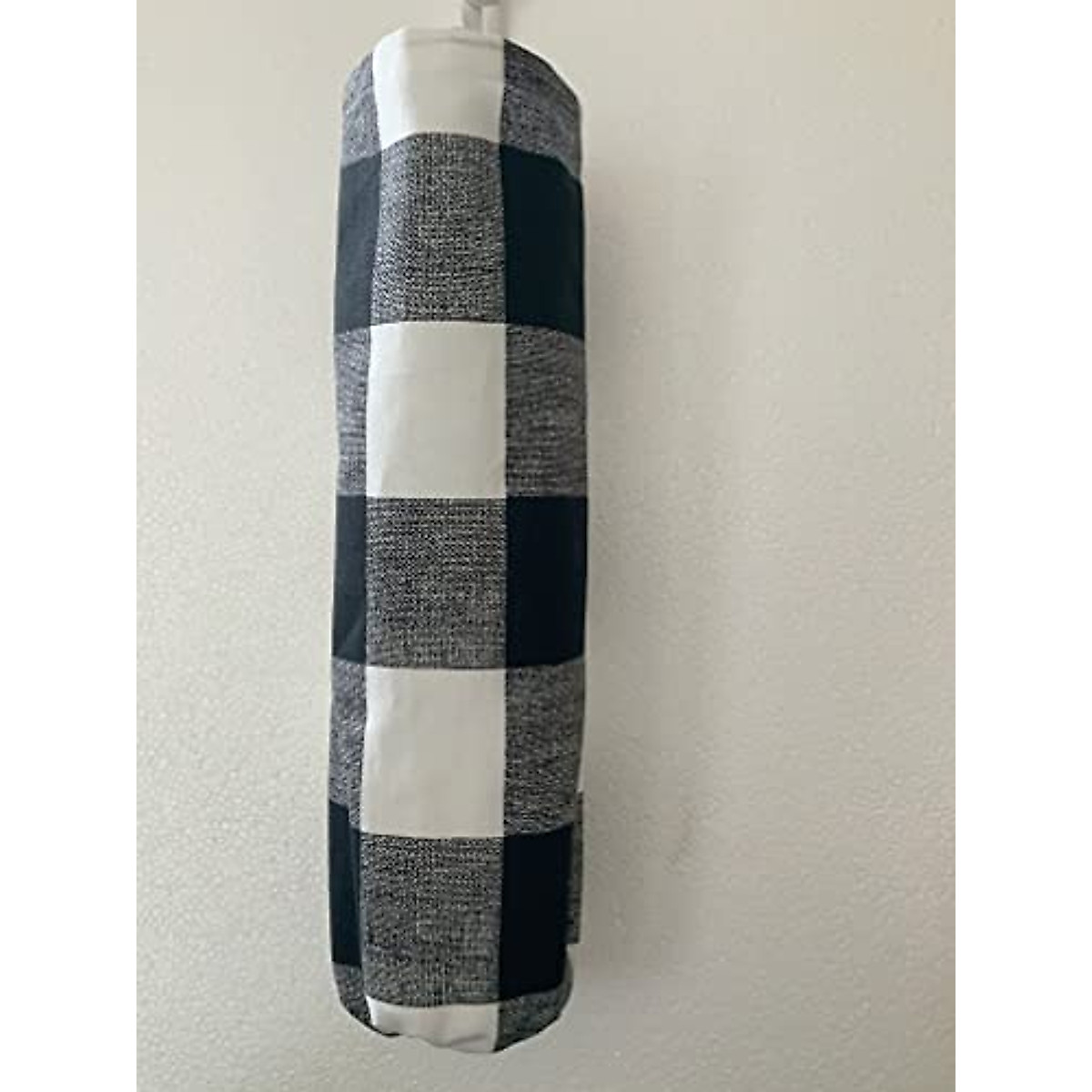 Plastic Bag Holder/plastic bag organizer/grocery bag dispenser (Black and White - Buffalo)