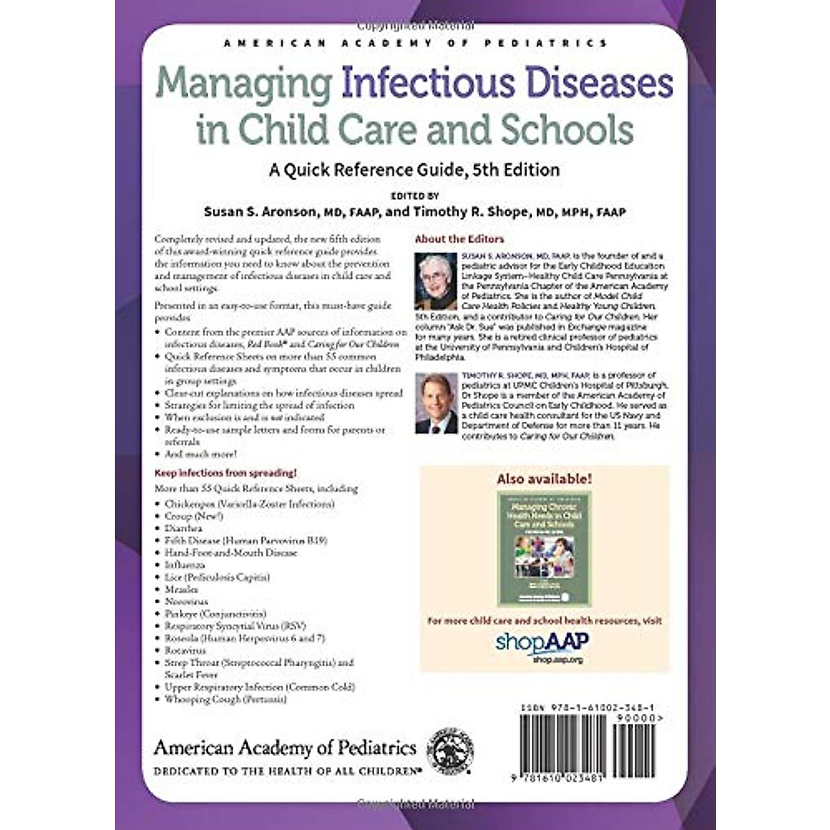 Managing Infectious Diseases in Child Care and Schools: A Quick Reference Guide