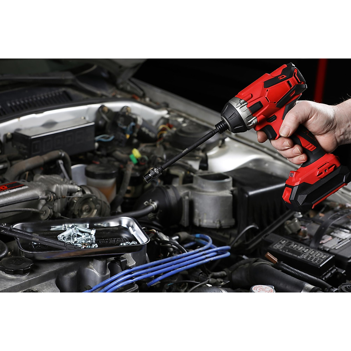 ARES 70382-6-Piece 3-Inch and 6-Inch Impact Grade Socket Adapter Set - Turns Impact Drill Driver into High Speed Socket Driver - 1/4-Inch, 3/8-Inch, and 1/2-Inch Drive Sizes