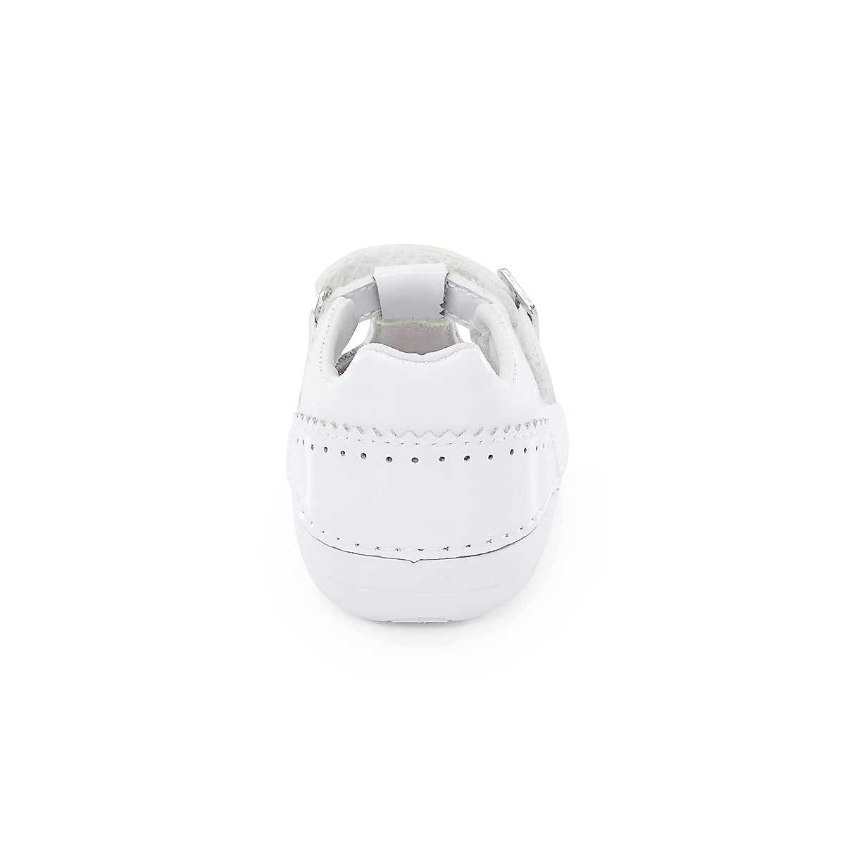 Stride Rite Baby Girls SM Lucianne Mary Jane Flat, White Patent, 3 Infant