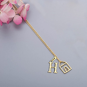 Peachrino House Necklace,Singe Necklace, Album Inspired Fans Gifts, Singer Fan Gifts, Singer Merchandise (Gold)