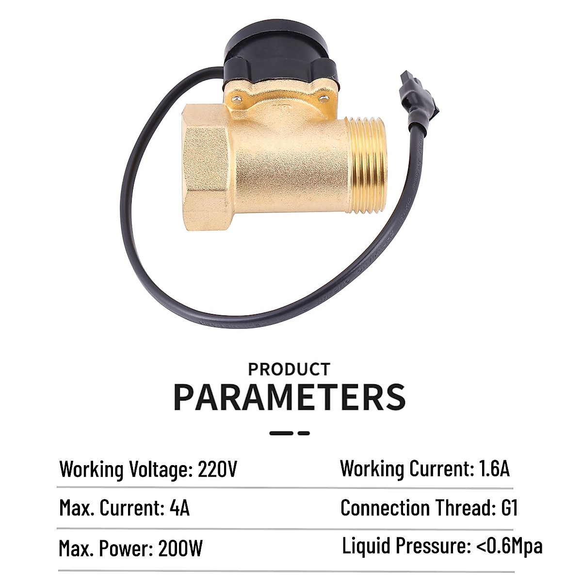 Water Sensor Switch, HT-800 G1 Thread 220V Sensor Automatic Control Switch for Low Pressure Area Family