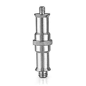Neewer 2 Pieces Standard 1/4 to 3/8 inch Metal Male Convertor Threaded Screw Adapter Spigot Stud for Studio Light Stand, Hotshoe/Coldshoe Adapter, Ball Head, Wireless Flash Receiver, Trigger