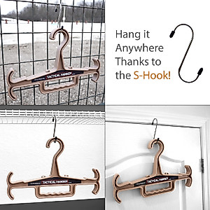 Tactical Hanger by HICE | Original Heavy Duty Standard Hanger | 200 lb Load Capacity | Durable High Impact Resin | Body Armor, Tactical, Police, Military Gear, Scuba, Survival Equipment (Dark Green)