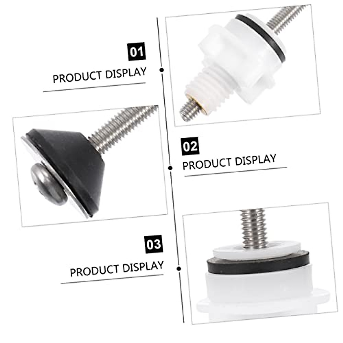 Uonlytech 10 Pcs Water Tank Fixing Screw Heavy Duty Hinges Stainless Steel Washers Metal Washers Toilet Accessories Toilet Tank Bolts Toilet Seats Fixed Screws Toilet Seats Bolts Water Tank