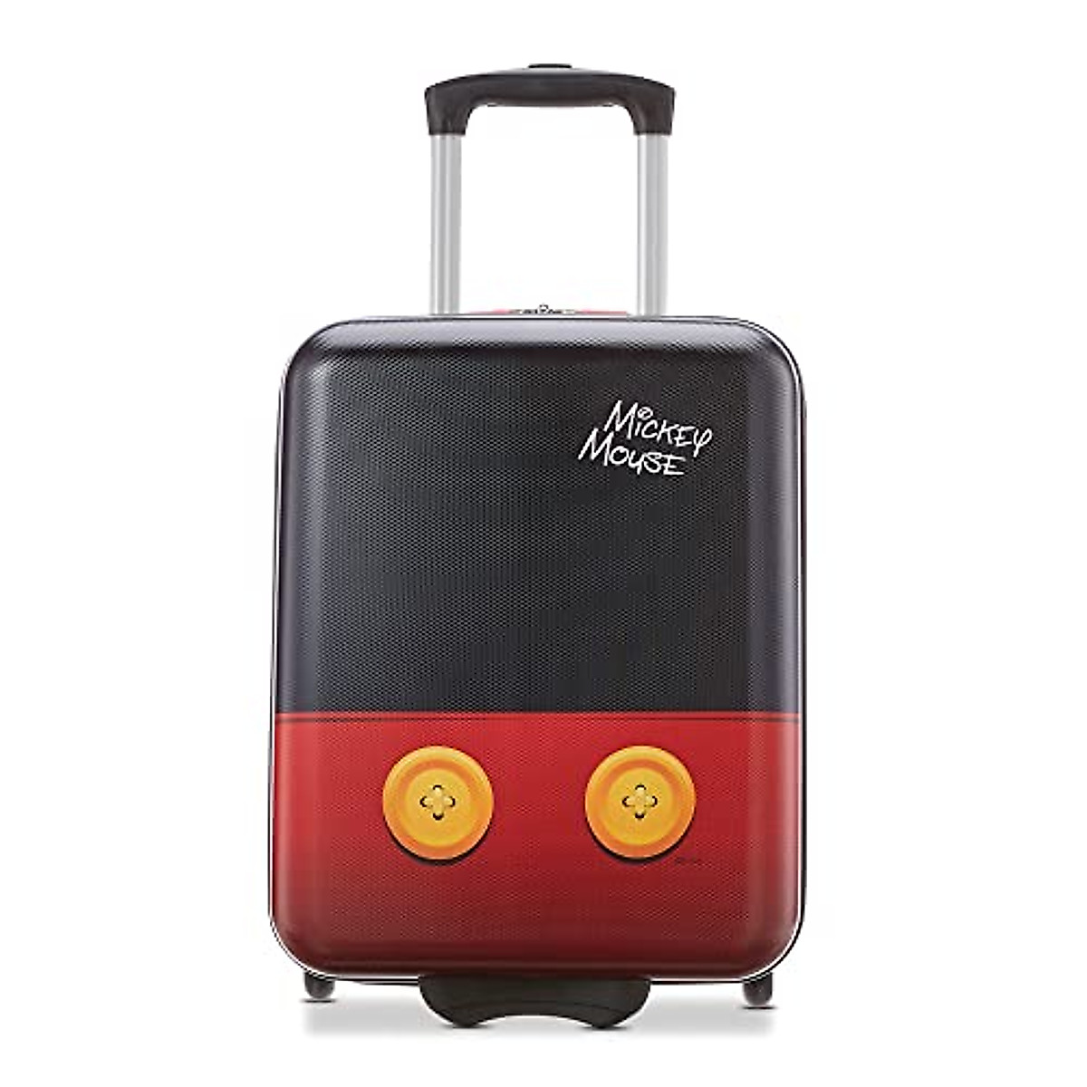 American Tourister x Disney Roll Aboard Hardside Carry-On and Underseat Luggage Set with Spinner Wheels and Organizing Pockets, Mickey Mouse (2 Pack)