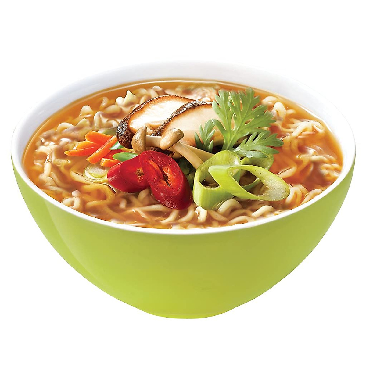 Nongshim Gourmet Spicy Vegan Shin Instant Noodle Soup Mix Cup, 6 Pack, Microwaveable Vegan Meatless Ramen