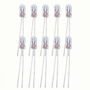 MOONDKIST 20Pcs Light Bulbs, 3mm 12V Miniature Lamp Light Bulb, T3 Incandescent Filament Halogen Bulb