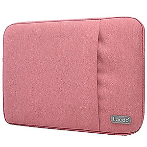Lacdo Laptop Sleeve for Women, Laptop Sleeve Case for 14 inch New MacBook Pro M2 / M1 Pro Max A2779 A2442 2023-2021, Old 13 inch MacBook Air Pro, 13.5" Surface Book 3 2 1, Asus HP Dell Lenovo Bag,Pink