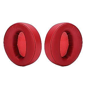 Ear Pads Cushion Replacement for Sony MDR?XB950BT, PU Leather Headphone Earpads Replacement Parts, Comfortable to wear(red)
