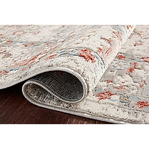 Loloi II Estelle Collection EST-01 Ivory/Rust, Transitional 9'-3" x 12'-10" Area Rug
