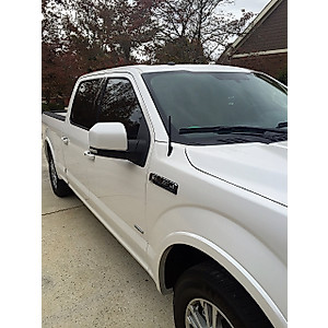 AntennaMastsRus - The Original 6 3/4 Inch is Compatible with Ford F-350 Super Duty (2017-2024) - Car Wash Proof Short Rubber Antenna - Internal Copper Coil - Premium Reception - German Engineered