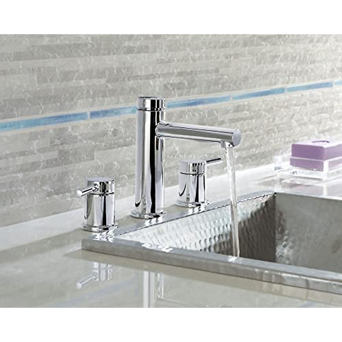 Moen Align Chrome Two-Handle High-Arc Widespread Bathroom Faucet, Valve Sold Separately, T6193