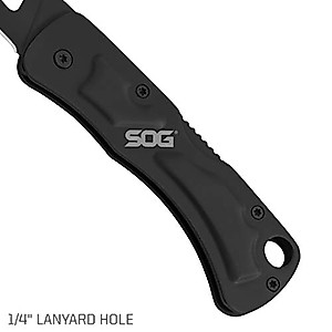 SOG Folding Knife Small Knife – Centi II EDC Pocket Knife for Men Women w/ 2.1 Inch Small Knife Blades EDC Keychain Knife Set (CE1012-CP), Black