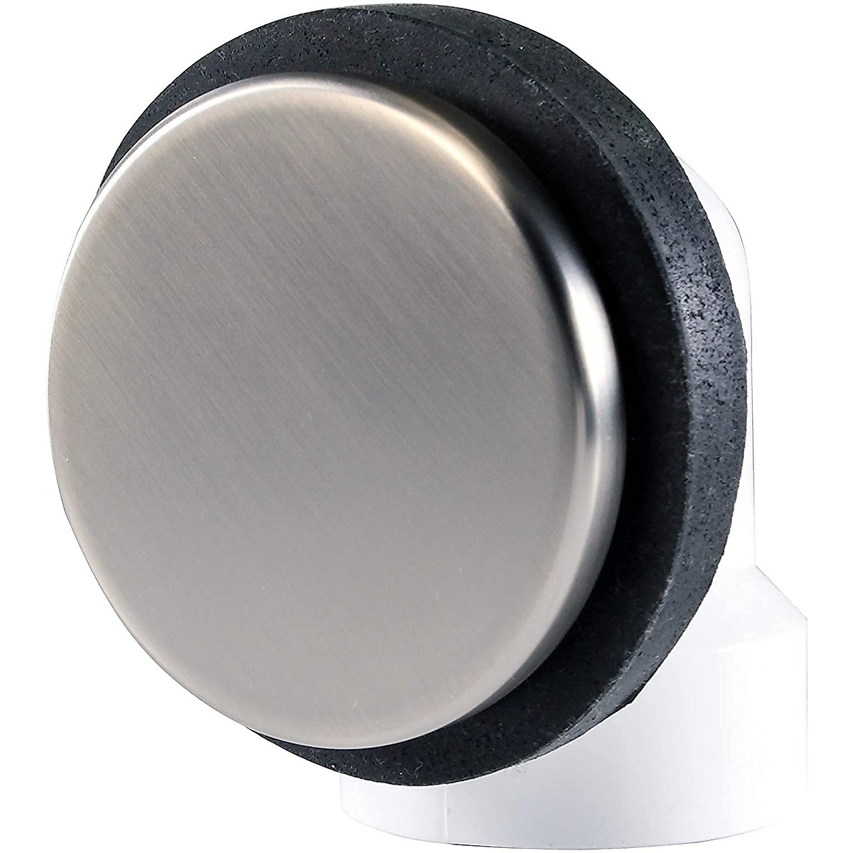 Westbrass D398RK-50-20 1-1/2" NPSM Coarse Thread Mushroom Tip-Toe Bathtub Drain Stopper with Illusionary Overflow Faceplate, Stainless Steel (50-Pack)