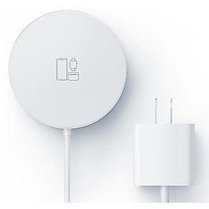 3 in 1 Magnetic Wireless Charger,15W Max Fast Wireless Charging Pad Compatible with MagSafe Charger iPhone 15/14/13/12 Series, Airpods 3/2/Pro/Pro 2 & iWatch All Series, 20W PD USB-C Adapter Included