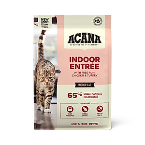 ACANA Indoor Entree Dry Cat Food, Free Run Chicken and Turkey Recipe, 10 lb