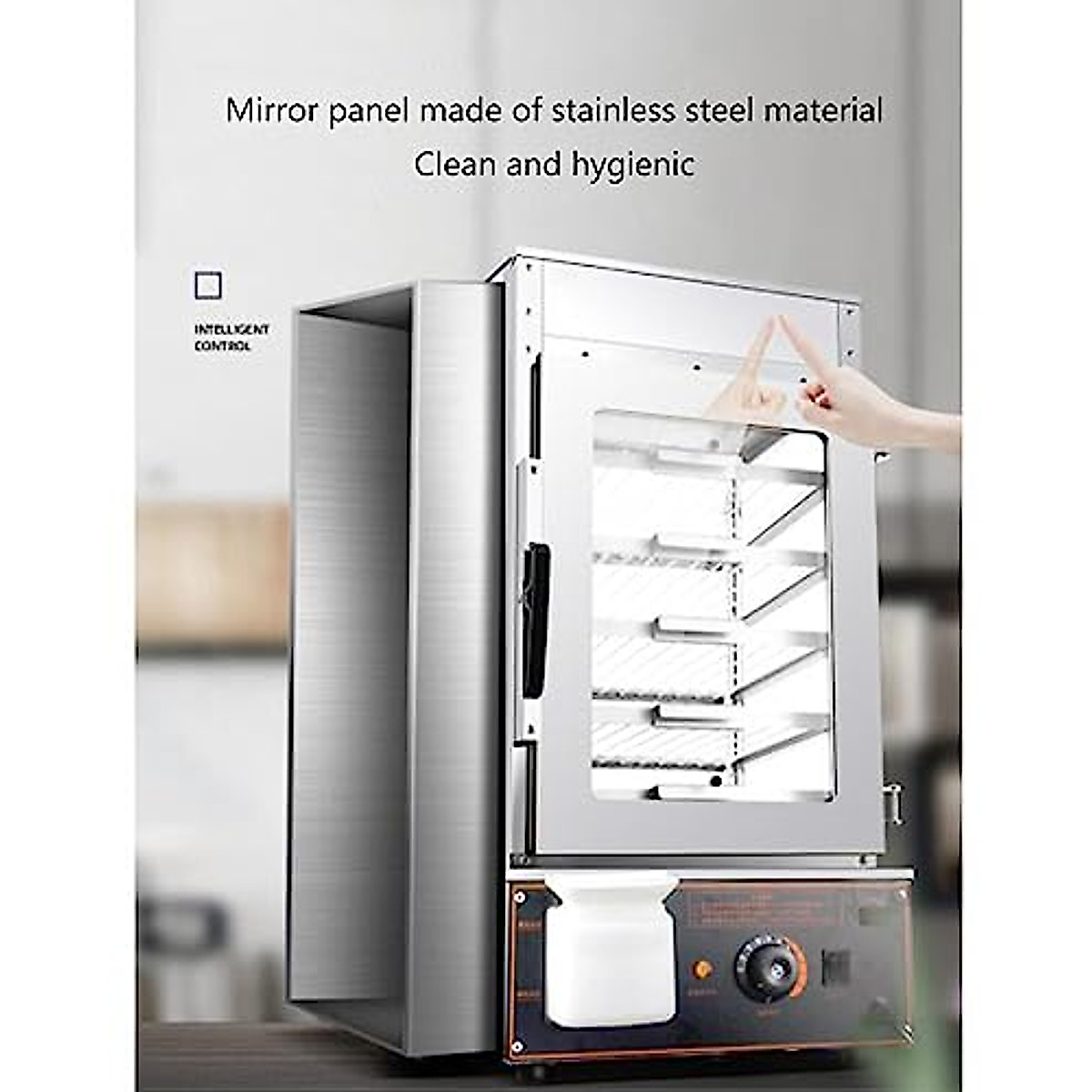 5-Layer Electric Hot Food Warmer,Steamed bun Warmer Machine,Commercial Bun Steamer,Food Steamer Warmer with 30-110℃ Temperature Range for Store Buffet Restaurant,etc.1200W