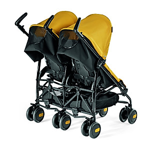 Peg Perego Pliko Mini Twin Baby Stroller, Mod Yelow