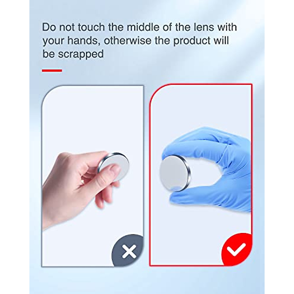 3PCS FAHKNS Molybdenum Reflective Lens Dia:20mm/0.79" T3mm Mo Mirror Laser Lens for CO2 Laser Engraving Cutting Engraver/Cutter 40W-200W