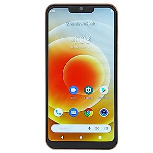 PUSOKEI Unlocked Cell Phone, 4G Mobile Phone, Android12 Smartphone, 6.1 IPS HD Screen, 4GB RAM 64GB ROM, Dual Camera 32MP+8MP, 5G WiFi, Dual SIM, Face Recognition, 4000mAh Battery (Gold)