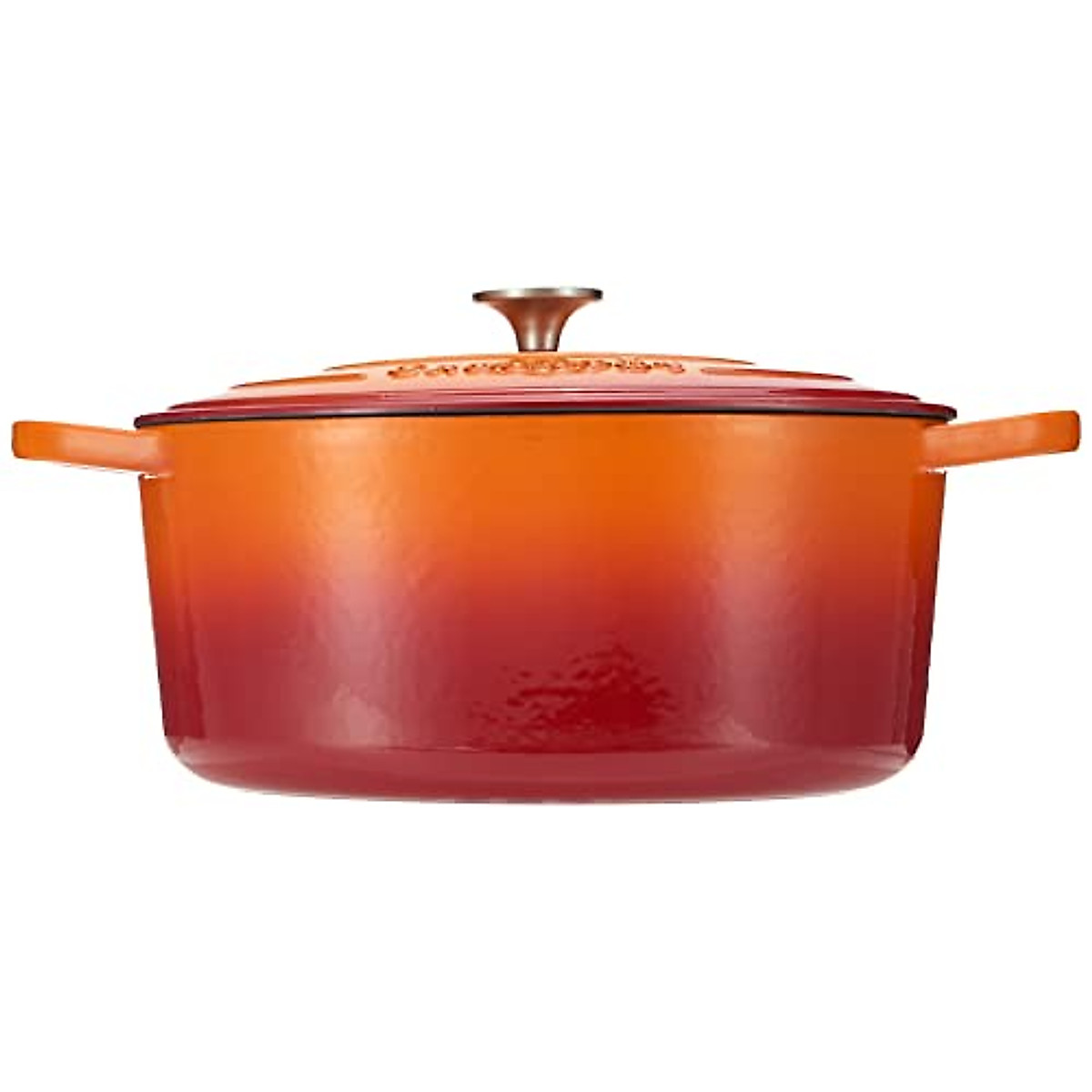 Crock Pot Artisan Oval Enameled Cast Iron Dutch Oven, 7-Quart, Sunset Orange