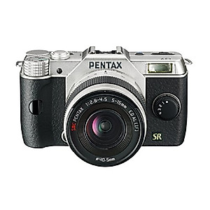 Pentax Q7 12.4MP Mirrorless Digital Camera with 02 Standard Zoom 5-15mm f2.8-4.5 Lens (Silver)