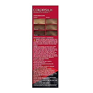 Permanent Hair Color by Revlon, Permanent Brown Hair Dye, Colorsilk with 100% Gray Coverage, Ammonia-Free, Keratin and Amino Acids, Brown Shades, 51 Light Brown (Pack of 3)
