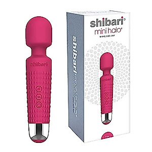 Shibari Mini Halo Vibrator, Wand Massager Vibe, Cordless, Quiet, High Power & Waterproof, Vibration Clitoris Stimulation, Adult Sex Toys, Personal Vibrator for Women, Sex Vibrators (Pink)
