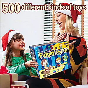 500 PCS Favors for Kids, Fidget Toys Pack, Easter Basket Stuffers, Goodie bag stuffers, Birthday Gift Toys, Stocking Stuffers Carnival Prizes Treasure Box Toys for Classroom, Pinata Stuffers, Bulk Toys Treasure Box for Boys and Girls