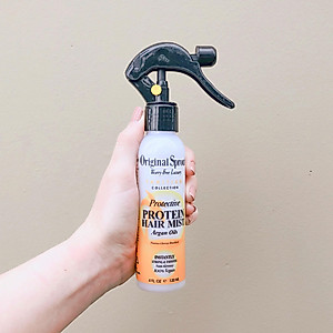 Original Sprout Tahitian Protein Hair Treatment, Argan Oil Hair Repair, Heat Protection Spray for Hair of All Types, 4 Fl. Oz.,1 Pack