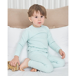 Enfants Chéris Neutral Toddler Pajamas for Girl Boy Pajamas 24 Month Green Stripes