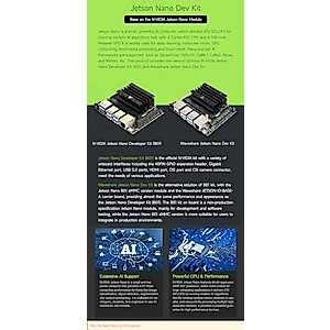 Waveshare JETANK AI Kit, AI Tracked Mobile Robot, AI Vision Robot, Includes Waveshare Jetson Nano Dev Kit 4GB (NOT Support Nano 2GB)