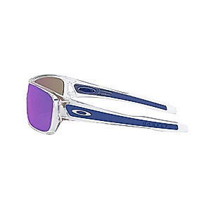 Oakley Men's OO9307 Turbine Rotor Rectangular Sunglasses, Polished Clear/Sapphire Iridium, 32 mm
