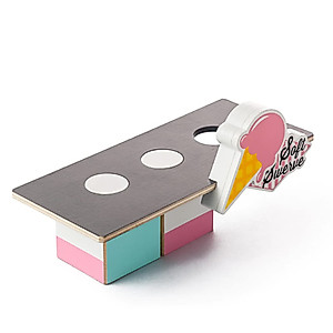 CANDYCAR® Wooden Diecast Collection - Ice Cream Shack, Premium Handcrafted Beech Wood Toy