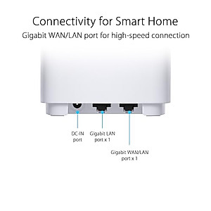 ASUS ZenWiFi AX Mini (XD5) Dual-band Whole Home Mesh WiFi System (3 Pack), WiFi 6, 802.11ax, up to 5000 sq ft & 5+ rooms, AiMesh, Lifetime Internet Security, Parental Controls, Easy Setup