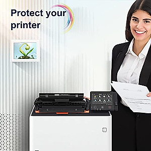 055H TESEN Compatible Toner Cartridge (with CHIP) Replacement for Canon 055H 055 for Canon ImageClass MF740C MF741Cdw MF743Cdw MF745Cdw MF746Cdw LBP660C Printer High Yield Black 1 Pack